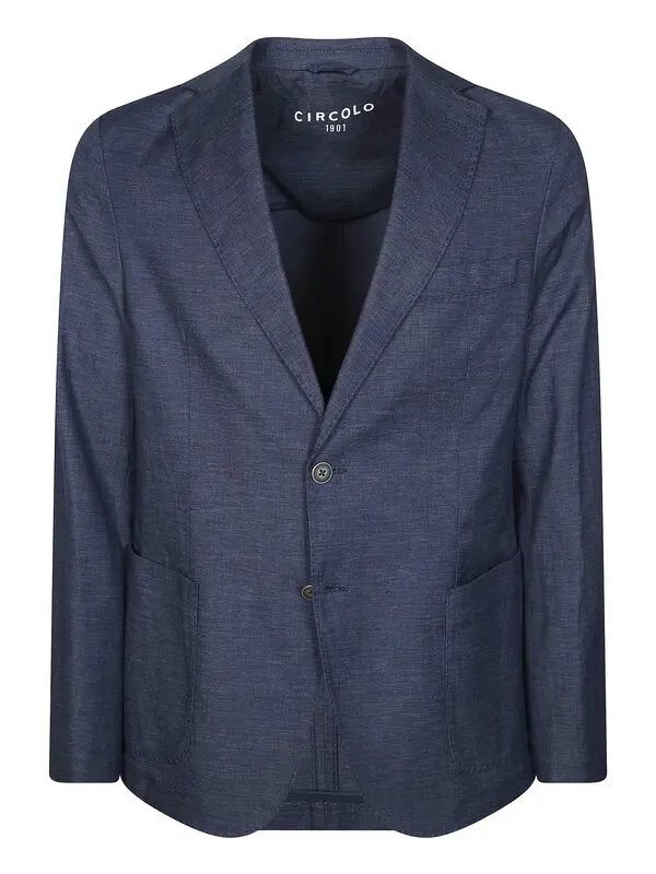 CIRCOLO 1901 Cotton-linen Blazer - Blu