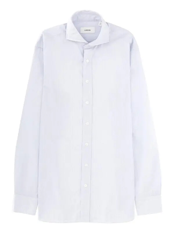 LARDINI Cotton Button-up Shirt - Azure