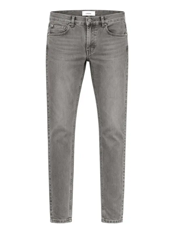 LARDINI Button-fastening Slim Fit Jeans - Grey
