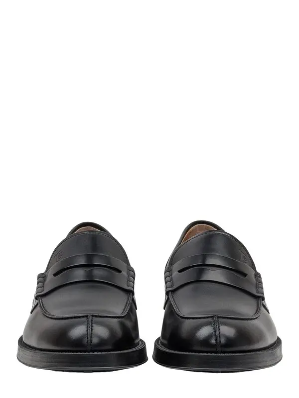 TOD`S Tod's Leather Loafers - Nero