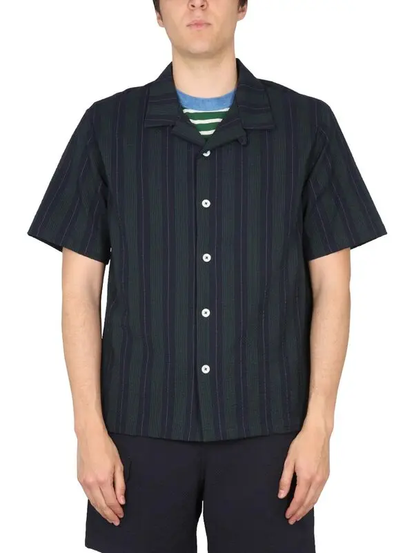 Howlin' Bowling Neck Cotton Shirt - Multicolour