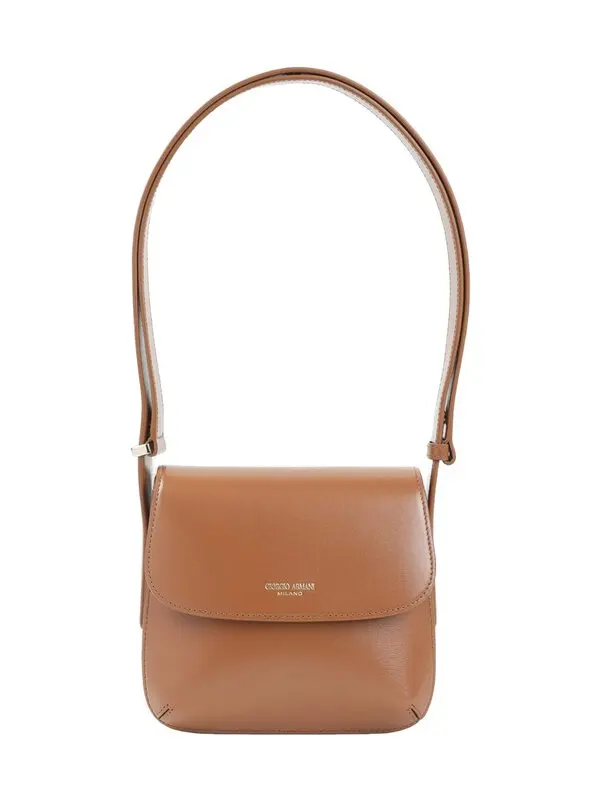 Giorgio Armani The Prima Mini Leather Shoulder Handbag - Brown