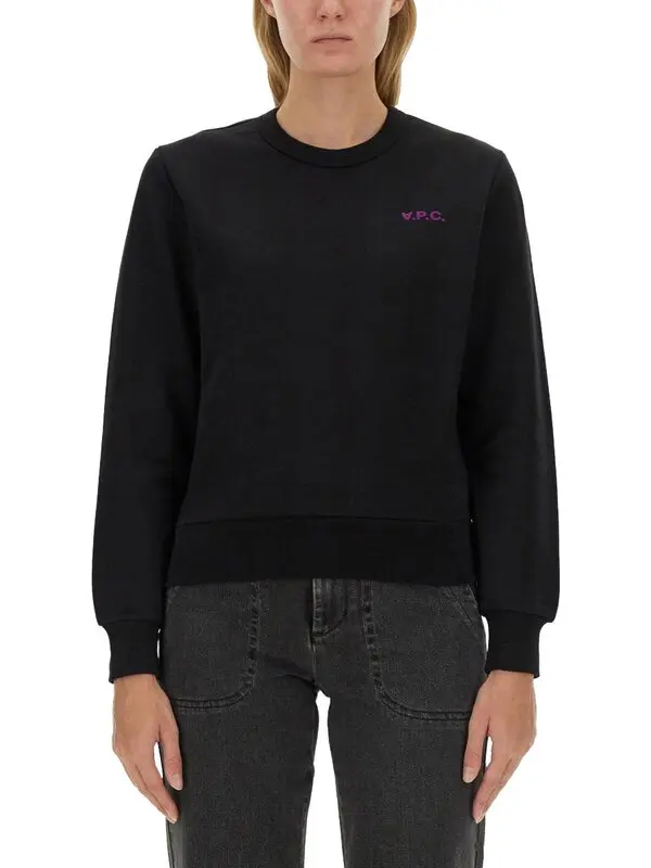 A.p.c. Classic Logo Sweatshirt - Black