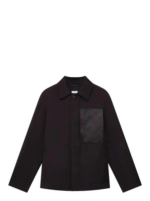 Casablanca Technological Wool Jacket - Black
