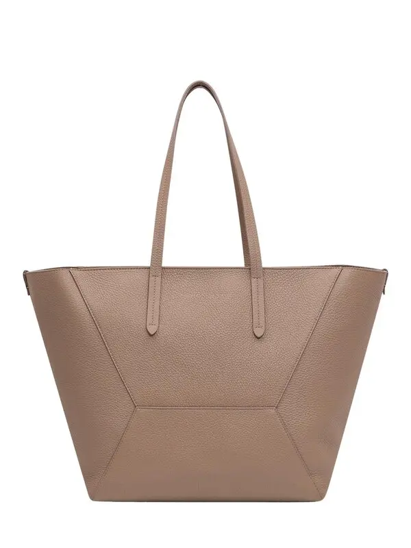 Brunello Cucinelli Leather Tote Handbag - Antilope