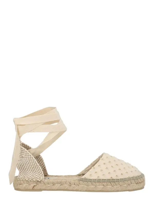 Manebí Classic Espadrilles With Tie Fastening - Ivory