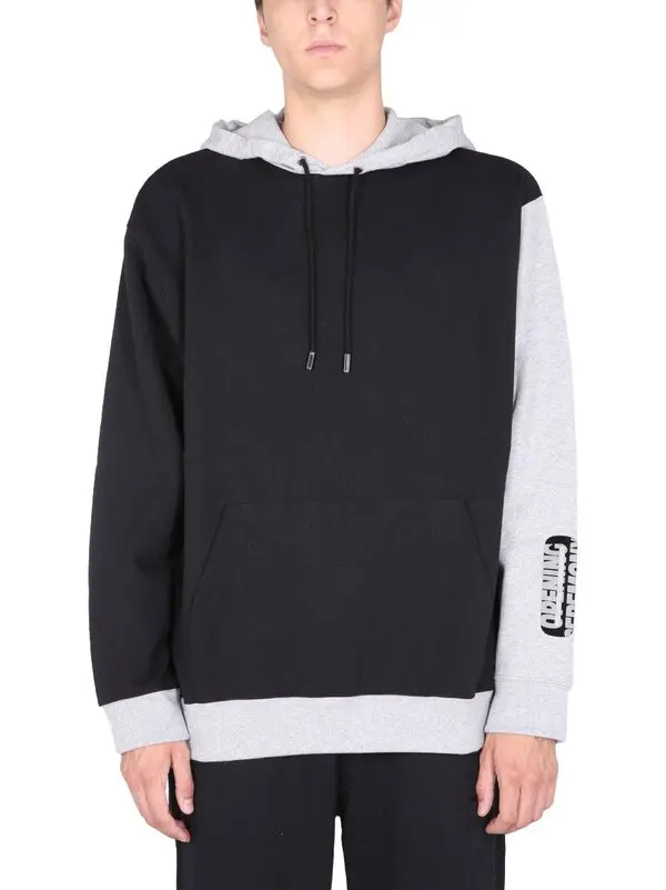 Opening Ceremony Flocked Logo Hoodie - Black