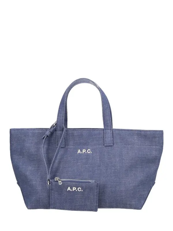 A.p.c. Mini Drummer Tote Handbag - Blue