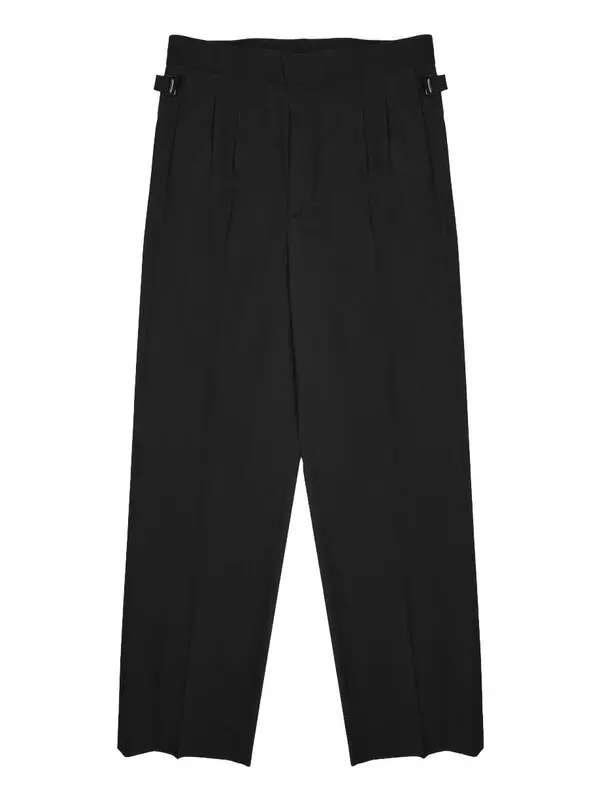 BE ABLE Pleated Wide-leg Trousers - Black