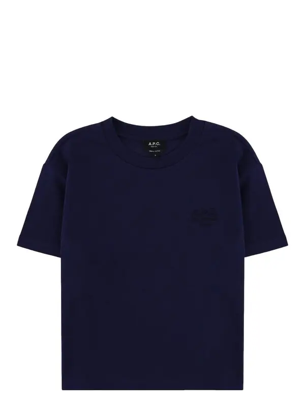 A.p.c. Organic Cotton Mini Fit T-shirt - Blue