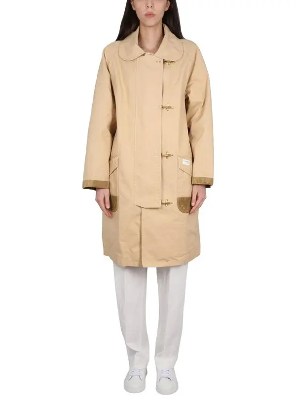 FAY Archive 4 Hooks Caban Coat - Beige