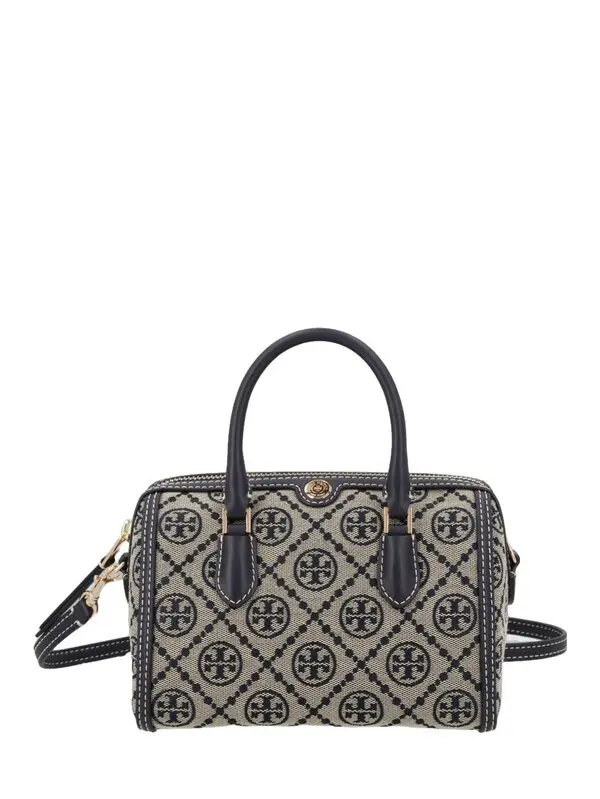 Tory Burch Monogram Drawstring Mini Bucket Bag - Blue