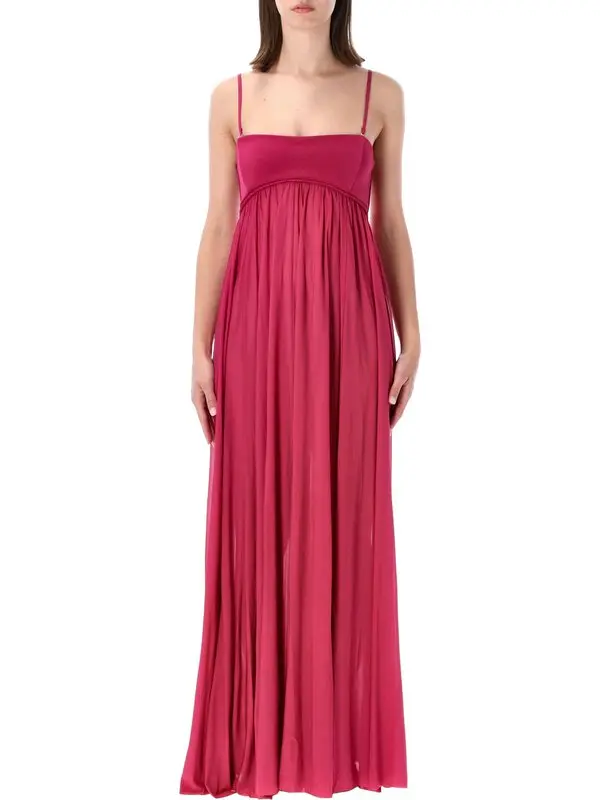 Zimmermann Gathered Waist Maxi Dress - Fuchsia