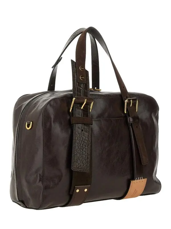Moschino Leather Shoulder Bag - Brown