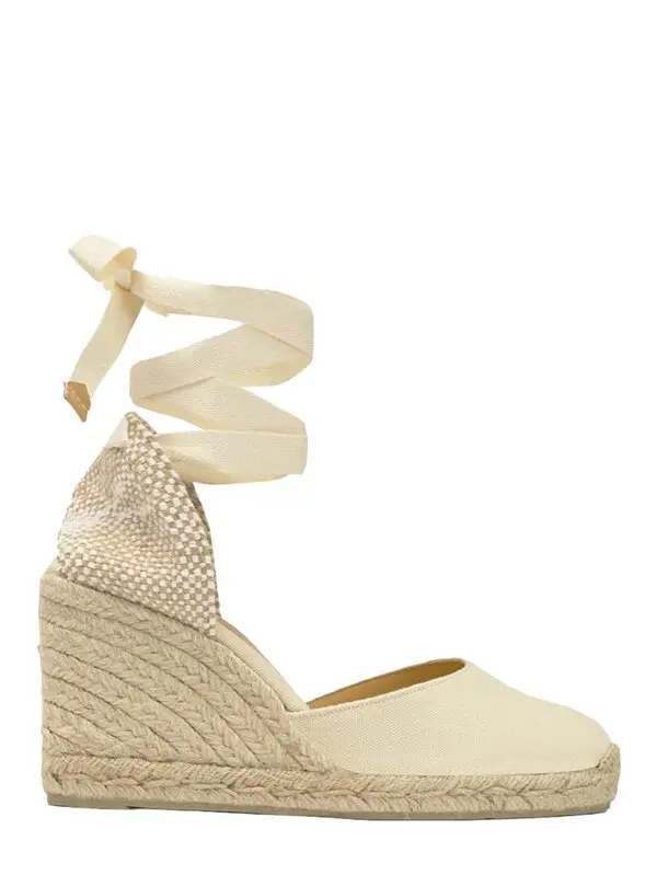 CastaÑer Espadrille Wedge Sandals - Ivory