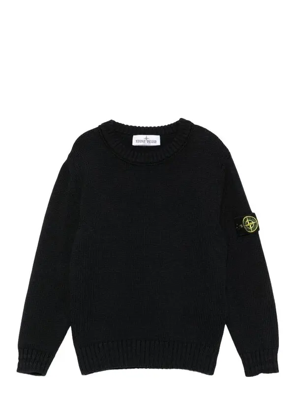 Stone Island Crew Neck Knit Sweater - Blue