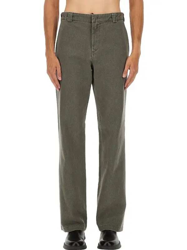 Aspesi Side-pocket Cotton Trousers - Grey