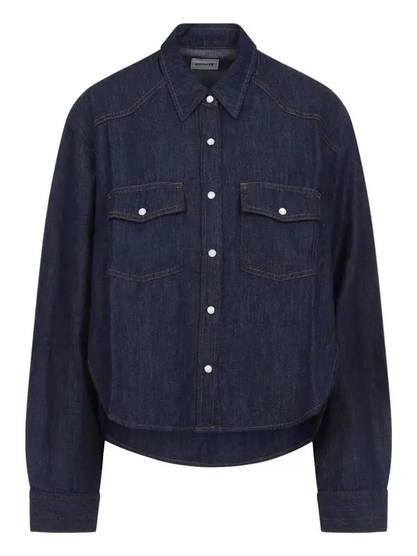 Khaite Grenon Cotton Shirt - Blue
