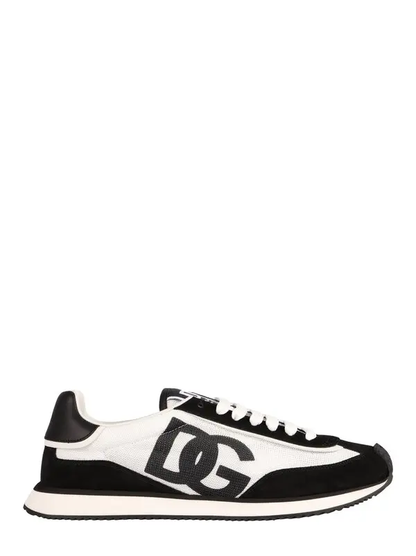 Dolce & Gabbana Mixed-material Dg Cushion Sneakers - Multicolor