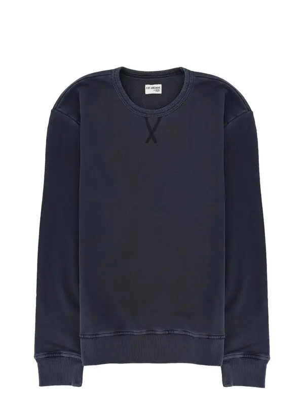 FAY Cotton Crewneck Sweatshirt - Blue