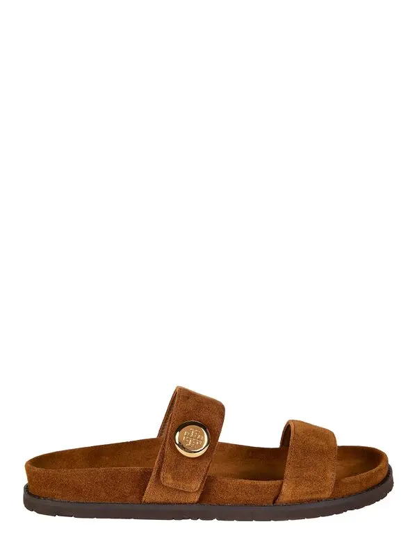 Tory Burch Romy Sport Slide - Marrone