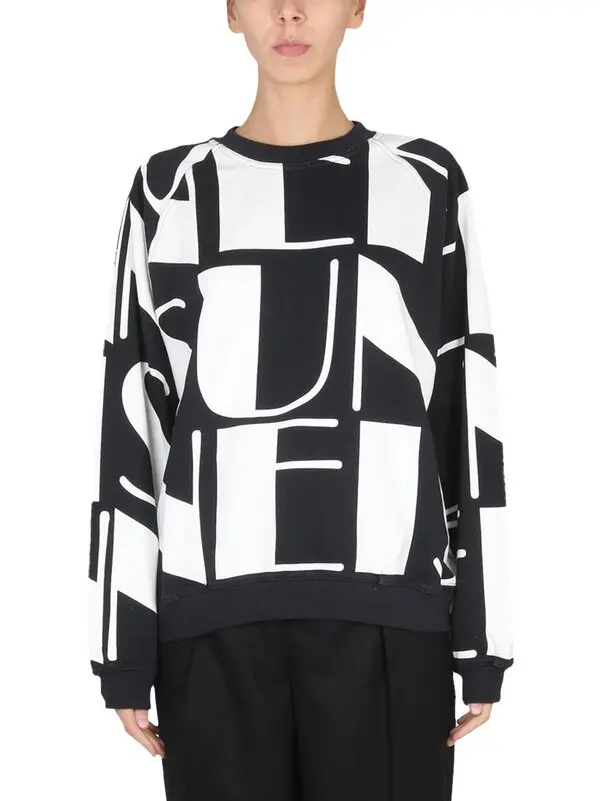 Sunnei Logo Print Long Sleeve Sweatshirt - Multicolour