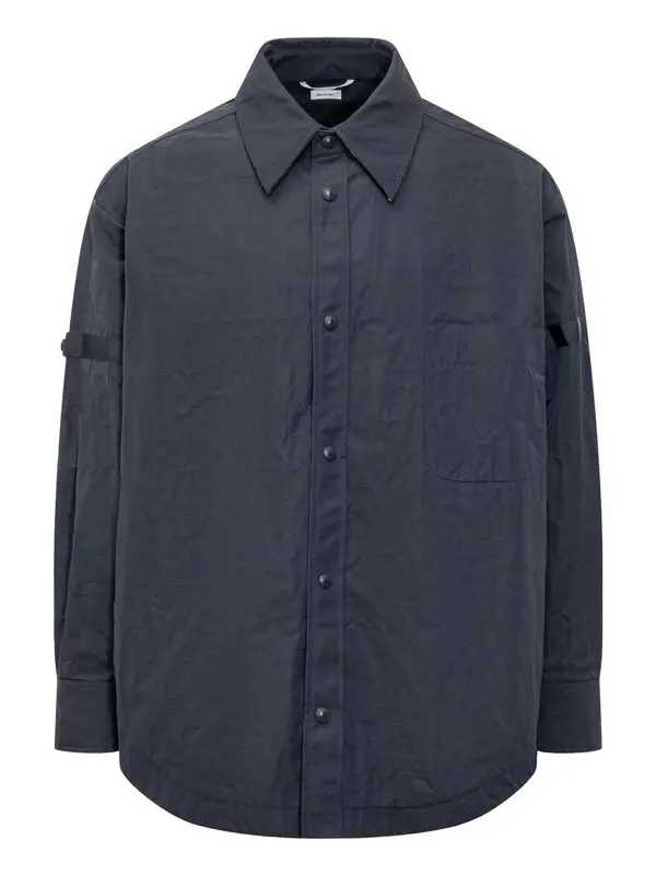 Thom Browne Oversized Shirt With Distinctive Stitching - Navy