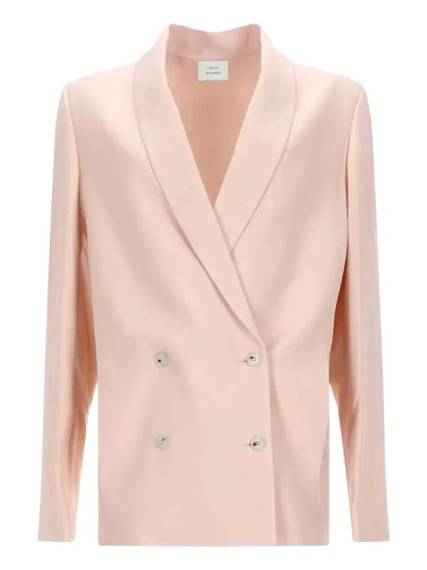 Loulou De Saison Minka Double-breasted Blazer - Powder