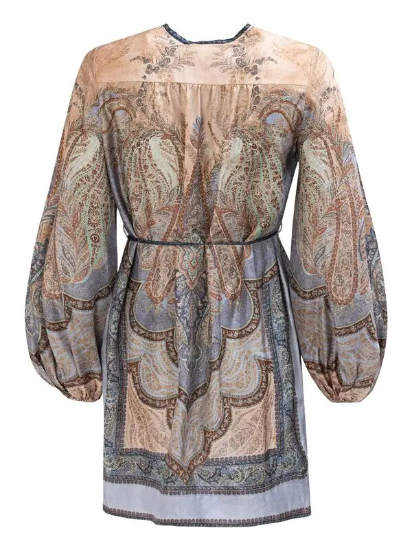 Zimmermann Printed Silk Mini Dress - Multicolour