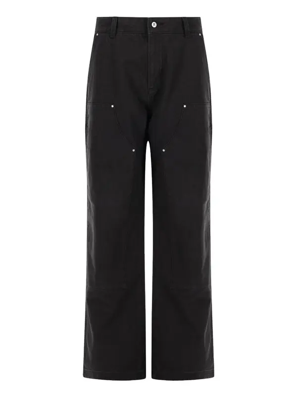 REPRESENT Essential Cotton Trousers - Black