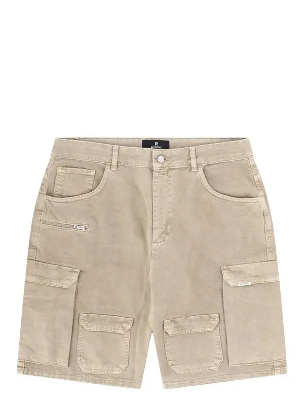REPRESENT Casual Cotton Cargo Shorts - Beige