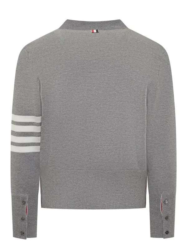 Thom Browne Classic Cardigan - Lt Grey