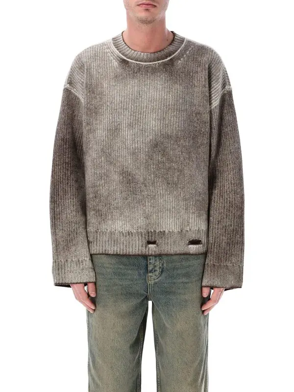 REPRESENT Reversible Fade Out Knit Sweater - Brown