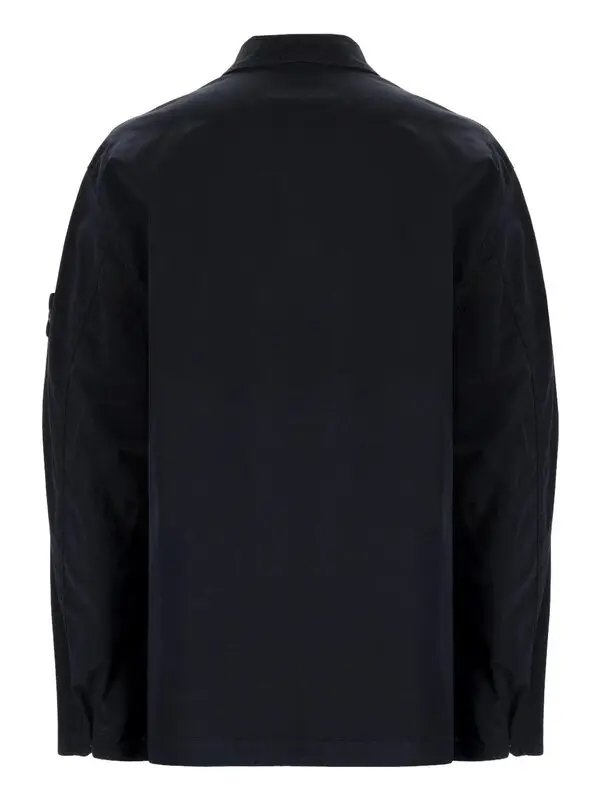 Stone Island Cotton Stretch Overshirt - Blue