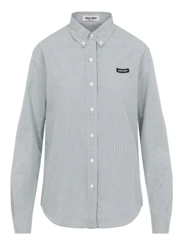 Miu Miu Poplin Shirt - Green