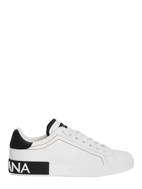 Dolce & Gabbana Calfskin Nappa Sneakers - White