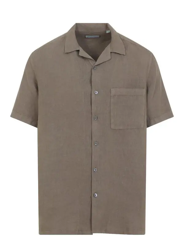 Canali Linen Shirt - Brown