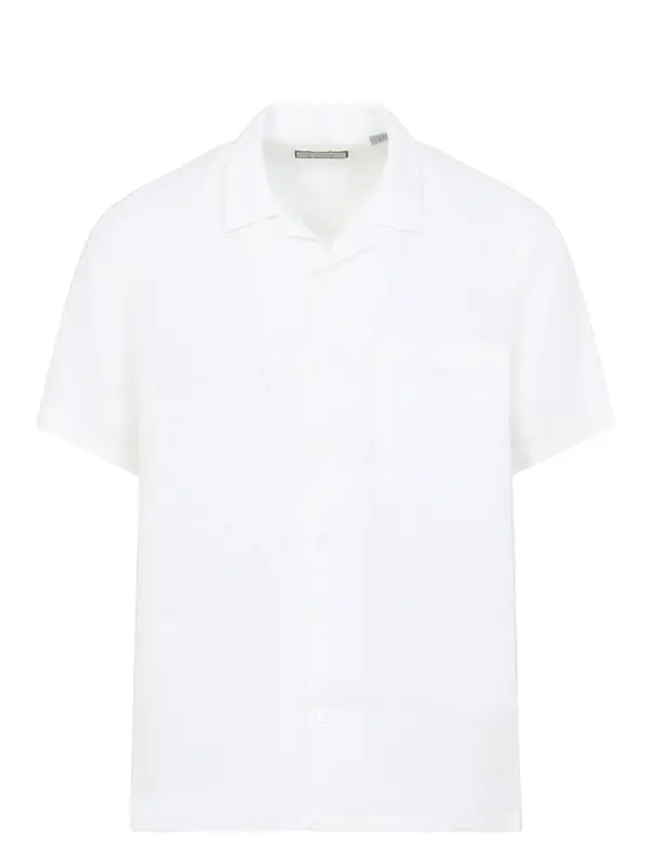 Canali Linen Shirt For Ss26 Collection - White