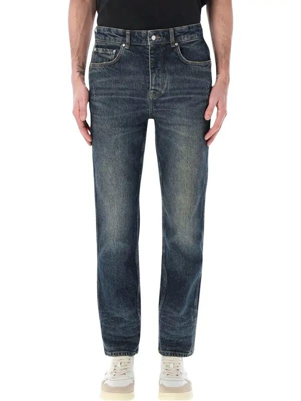 REPRESENT Straight Leg Jeans - Blue Marble