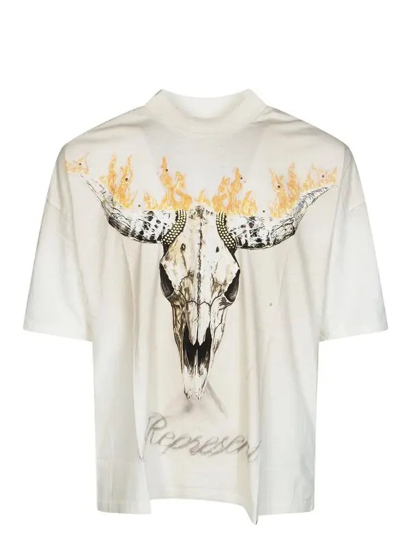 REPRESENT British Cowboys T-shirt Ss26 Collection - Beige