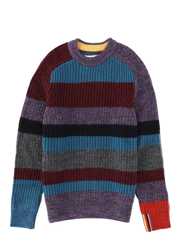 PAUL SMITH LOVES BARBOUR Striped Wool Sweater - Multicolour
