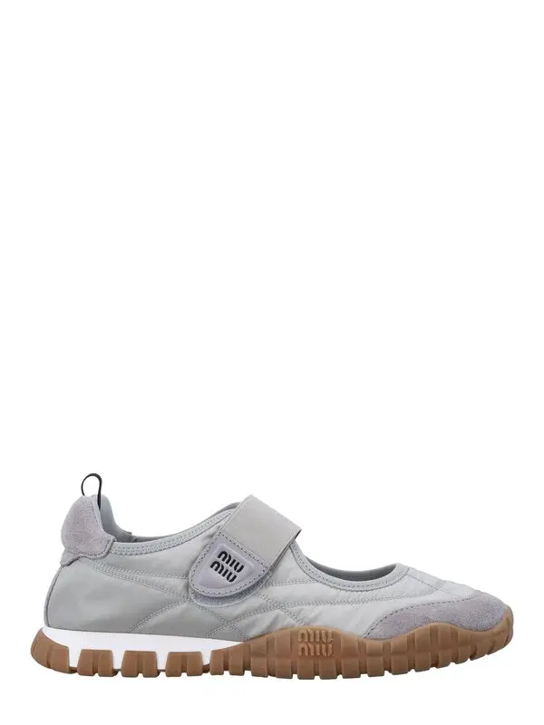 Miu Miu Elegant Sporty Ballerinas - Grigio