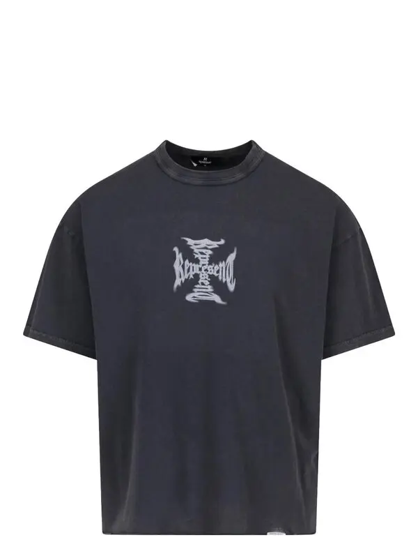 REPRESENT Graphic Oversized T-shirt - Black