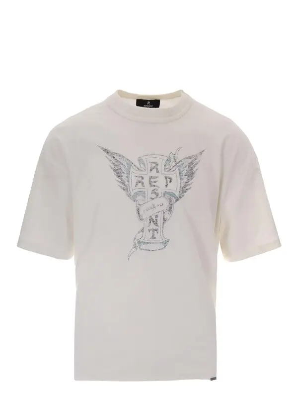 REPRESENT Graphic Oversized T-shirt - Flat White