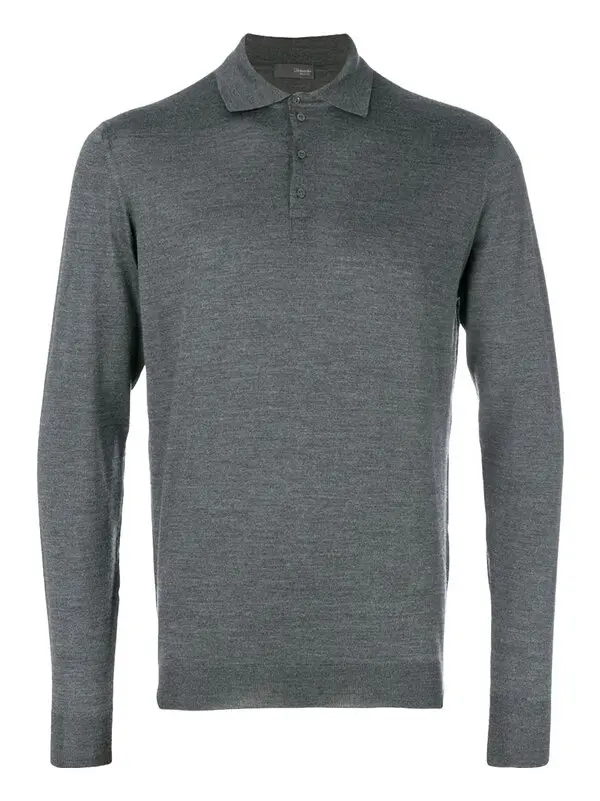 DRUMOHR Merino Wool Polo Shirt Fall/winter 2025 - Grey
