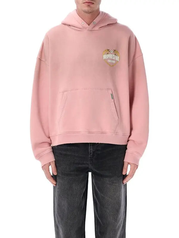 REPRESENT Oversized Graphic Hoodie - Quartz