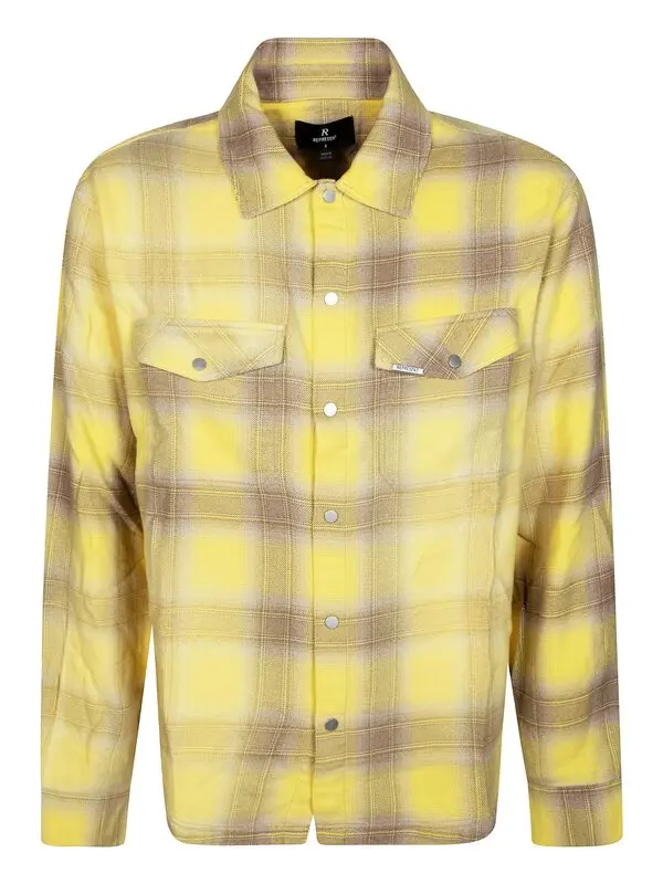 REPRESENT Vintage Flannel Pocket Shirt - Giallo
