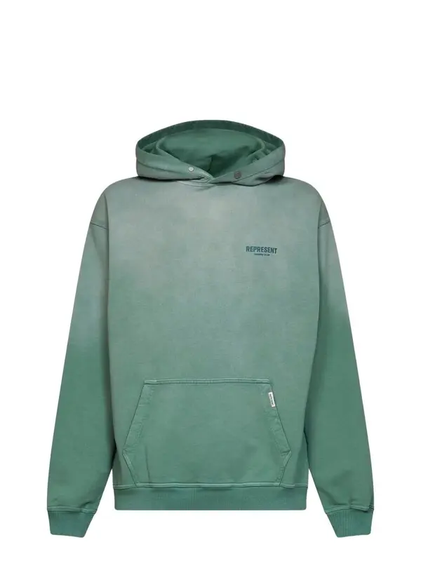 REPRESENT Graphic Pullover Hoodie - Green