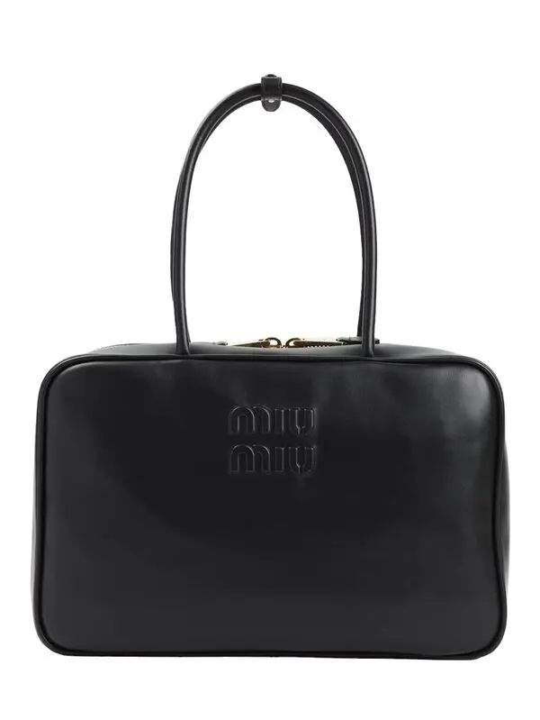 Miu Miu Calf Leather Mini Handbag - Black