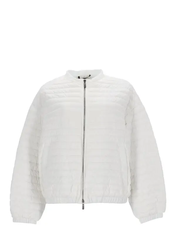 MOORER Zip-up Quilted Jacket - Beige